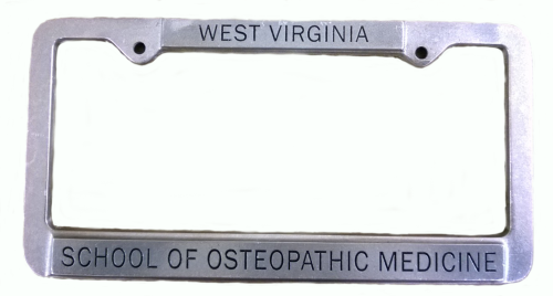 Pewter Car Tag Frame